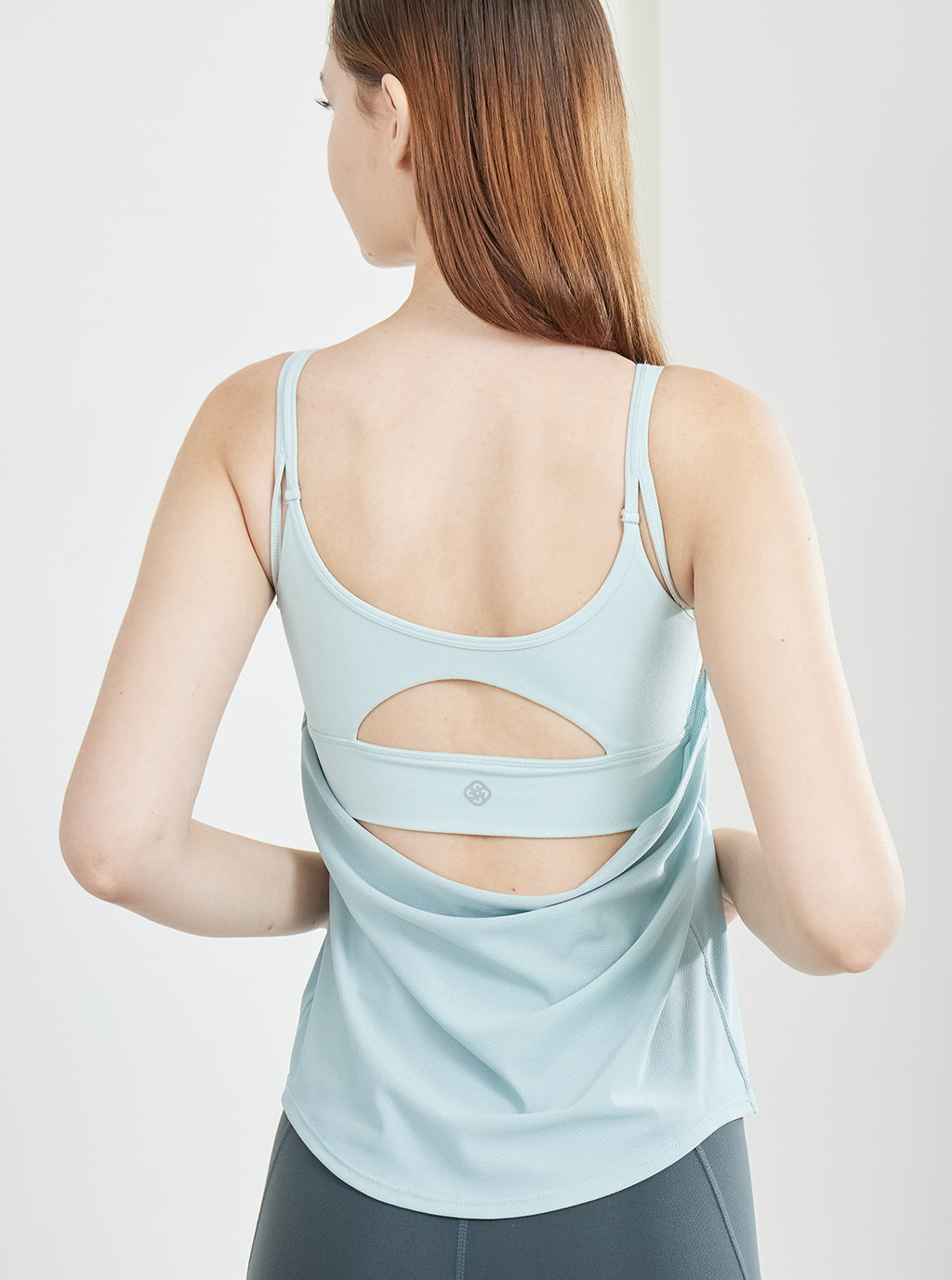 S2N Active_ T148 FIND A WAY 尋日層次2IN1背心_Tea 瑜伽 健身 運動 運動內衣 – S2N ACTIVE